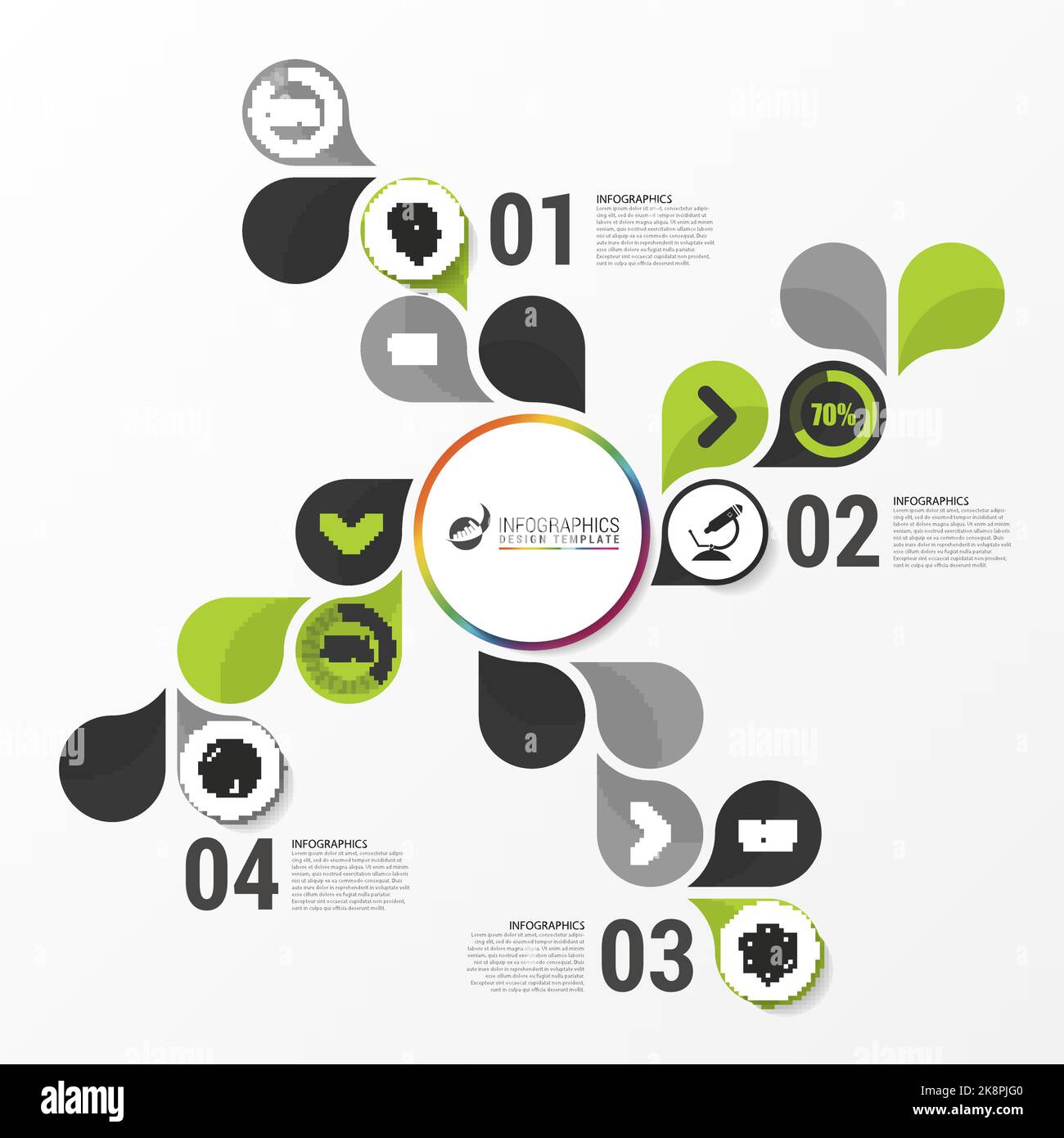 Abstract Infographics. Business concept. Vector illustration Stock ...