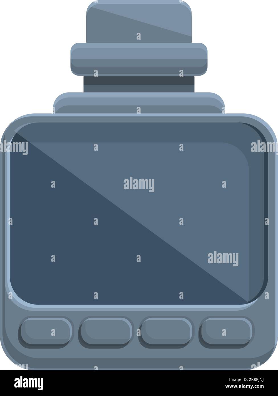 Creative dashcam icon cartoon vector. Car video recorder. Drive camera ...