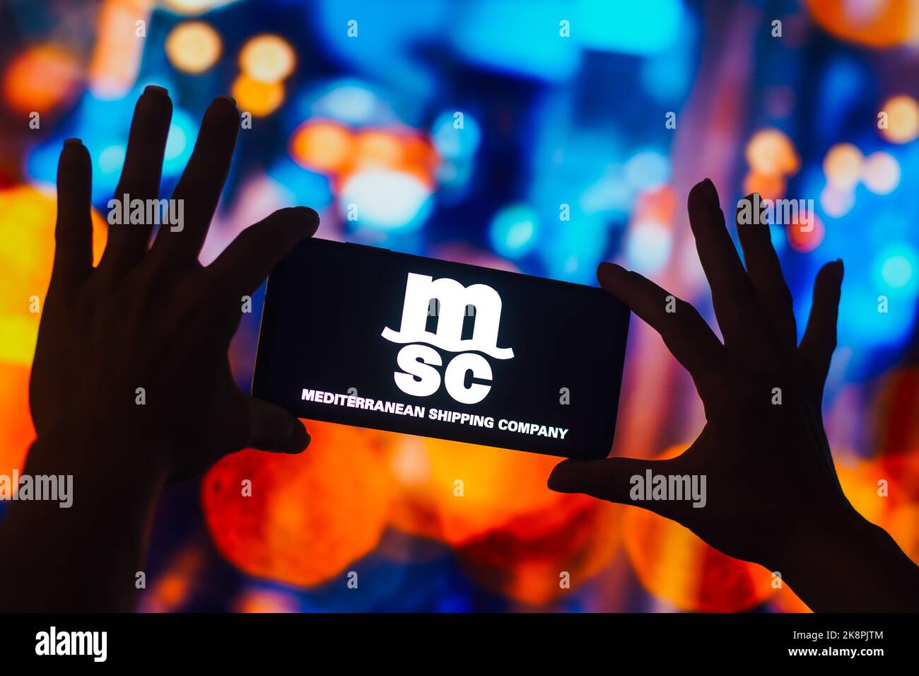 In this photo illustration, the MSC Mediterranean Shipping Company S.A ...