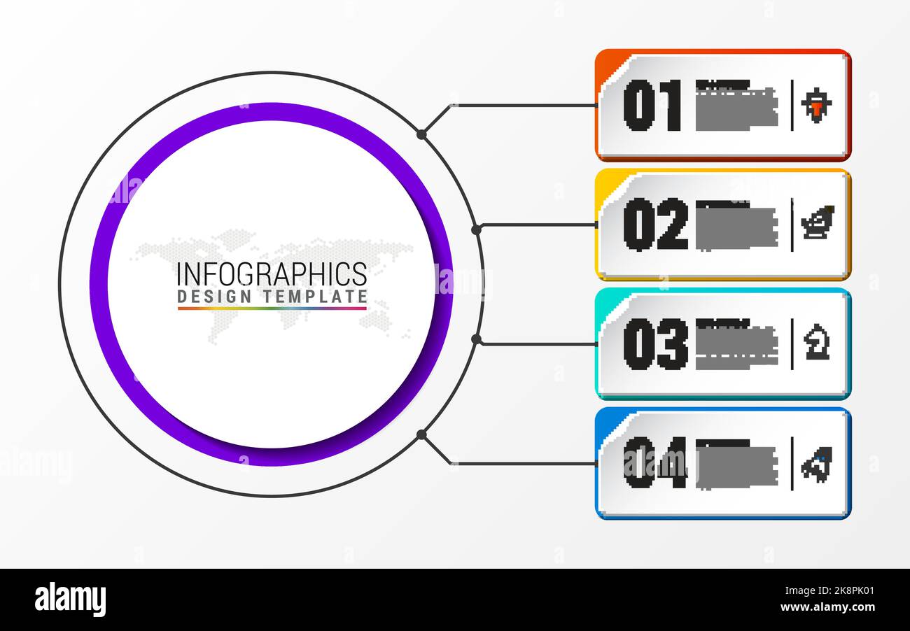 Infographic design template. Creative concept with 4 steps. Can be used ...
