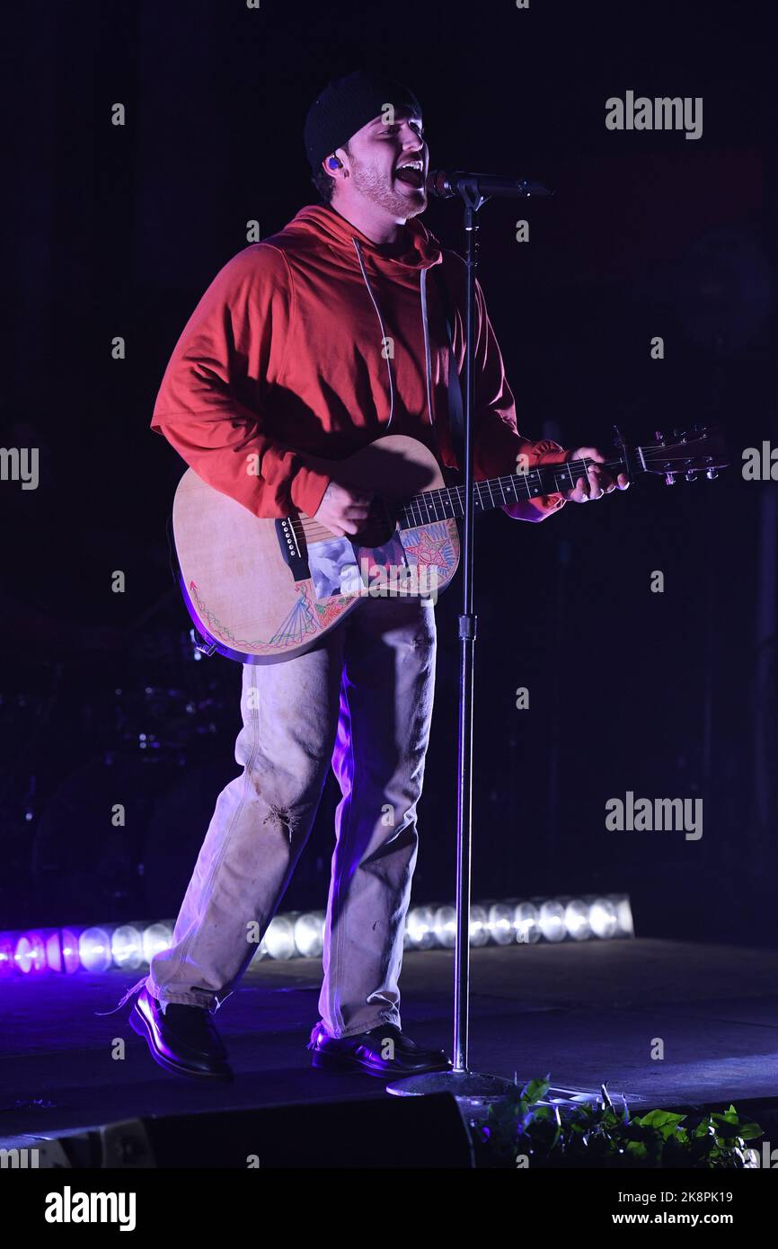 Fort Lauderdale FL, USA. 23rd Oct, 2022. Bazzi performs during The ...