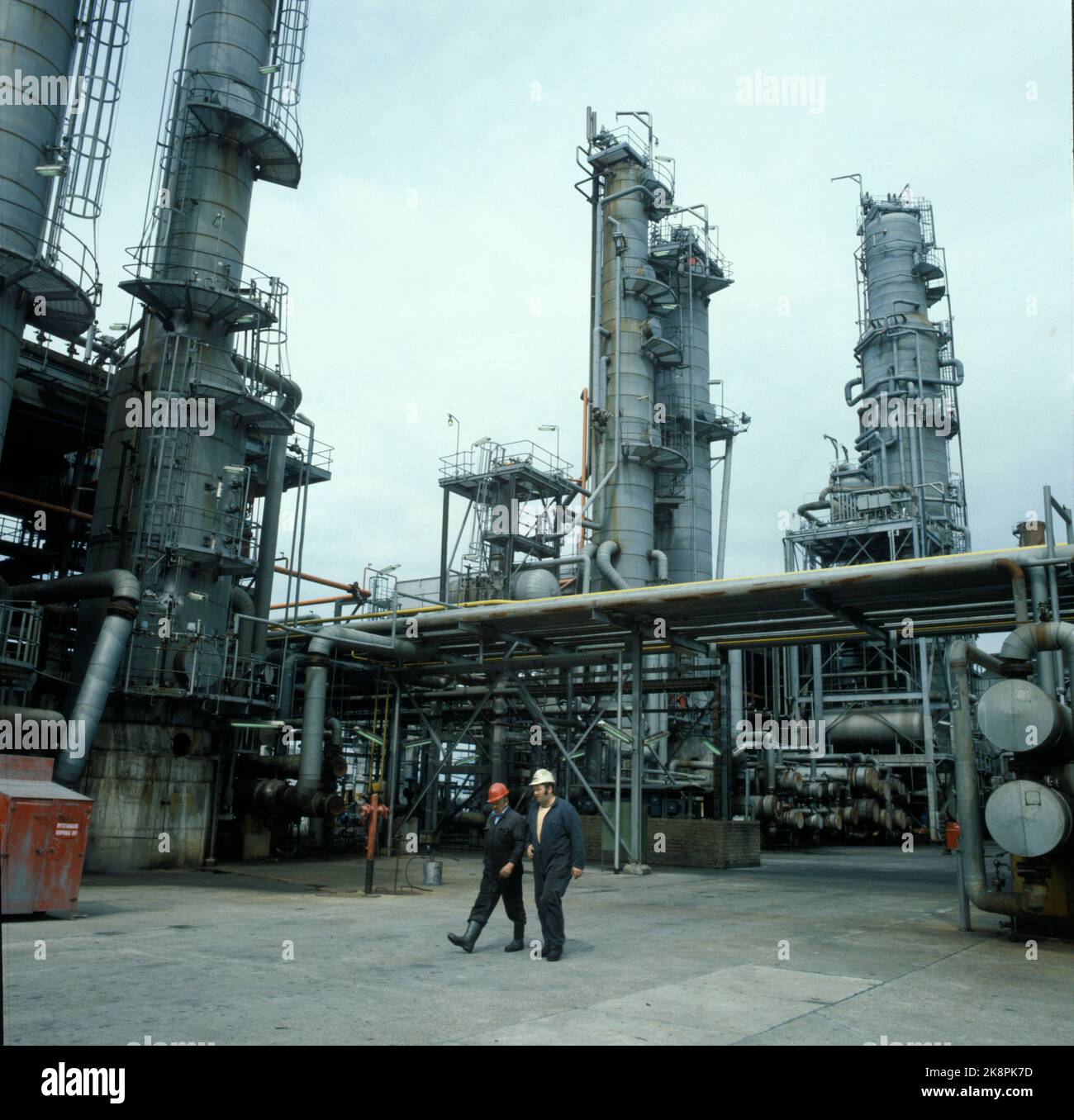 Mongstad 19790531: The oil refinery at Mongstad under construction ...