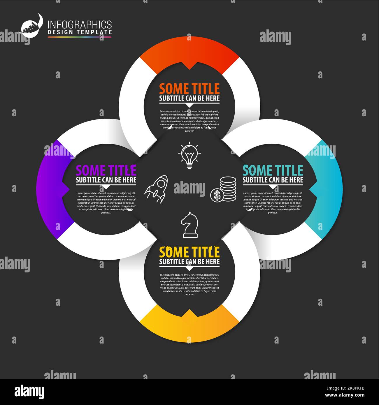 Infographic design template. Creative concept with 4 steps. Can be used ...