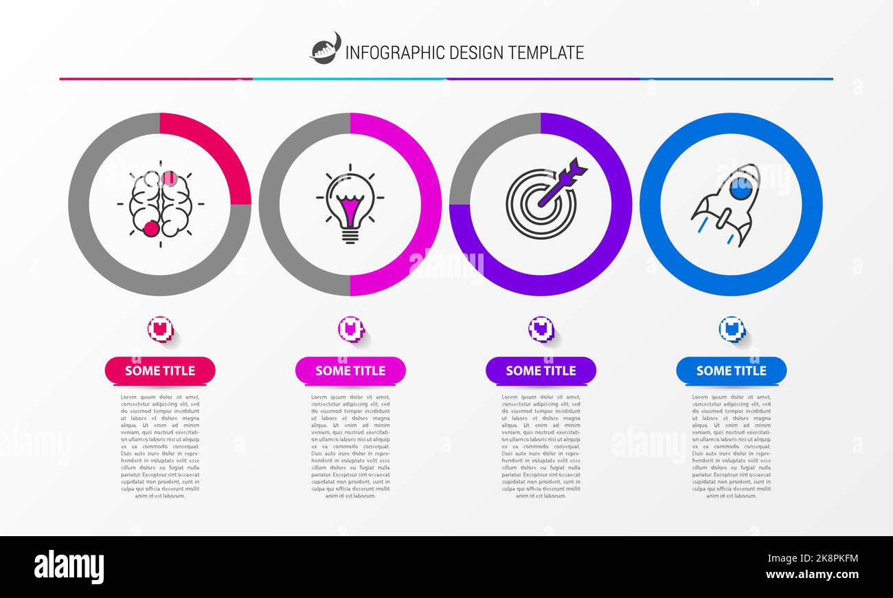Infographic design template. Creative concept with 4 steps. Can be used ...