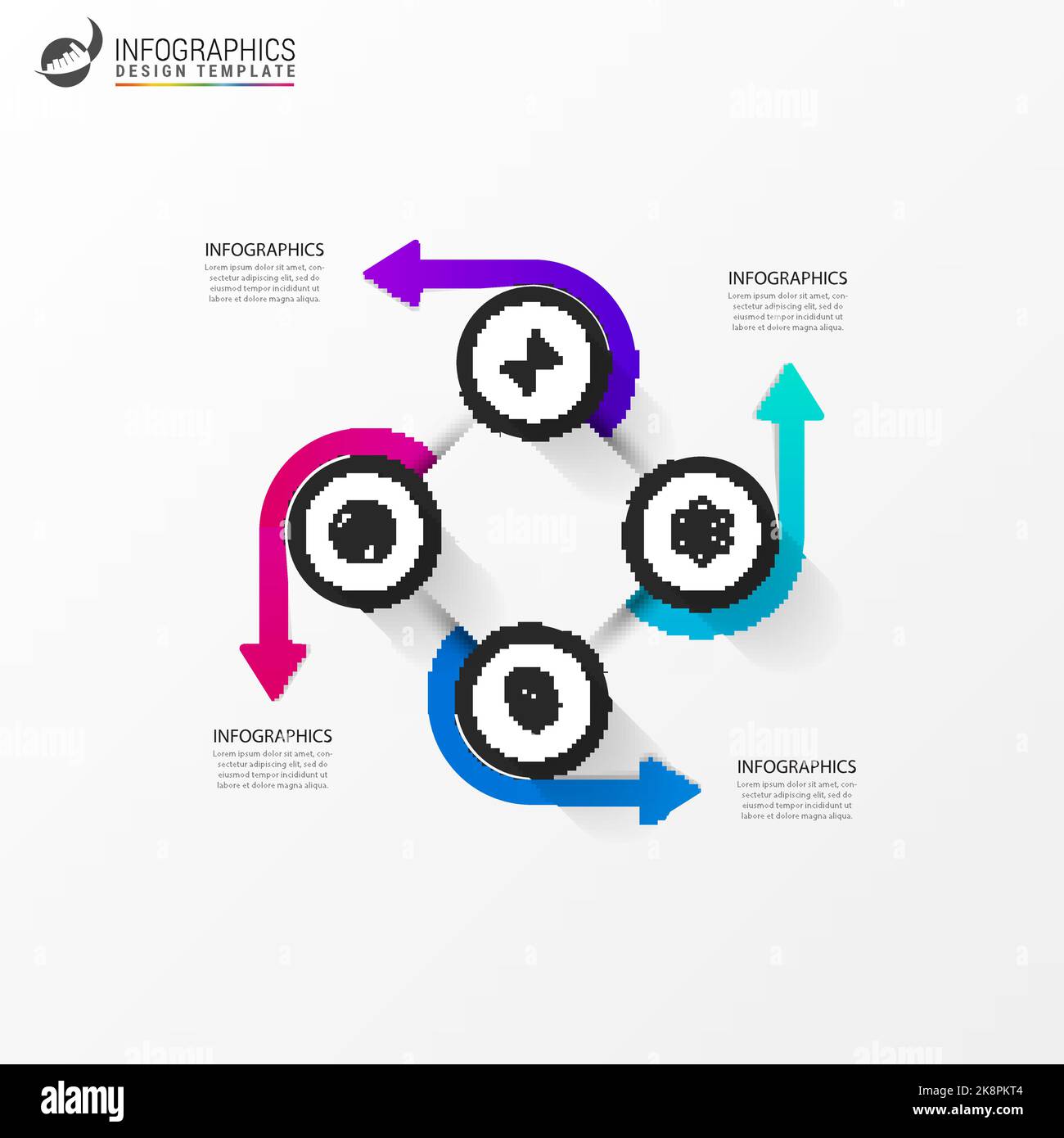 Four step pattern Stock Vector Images - Alamy