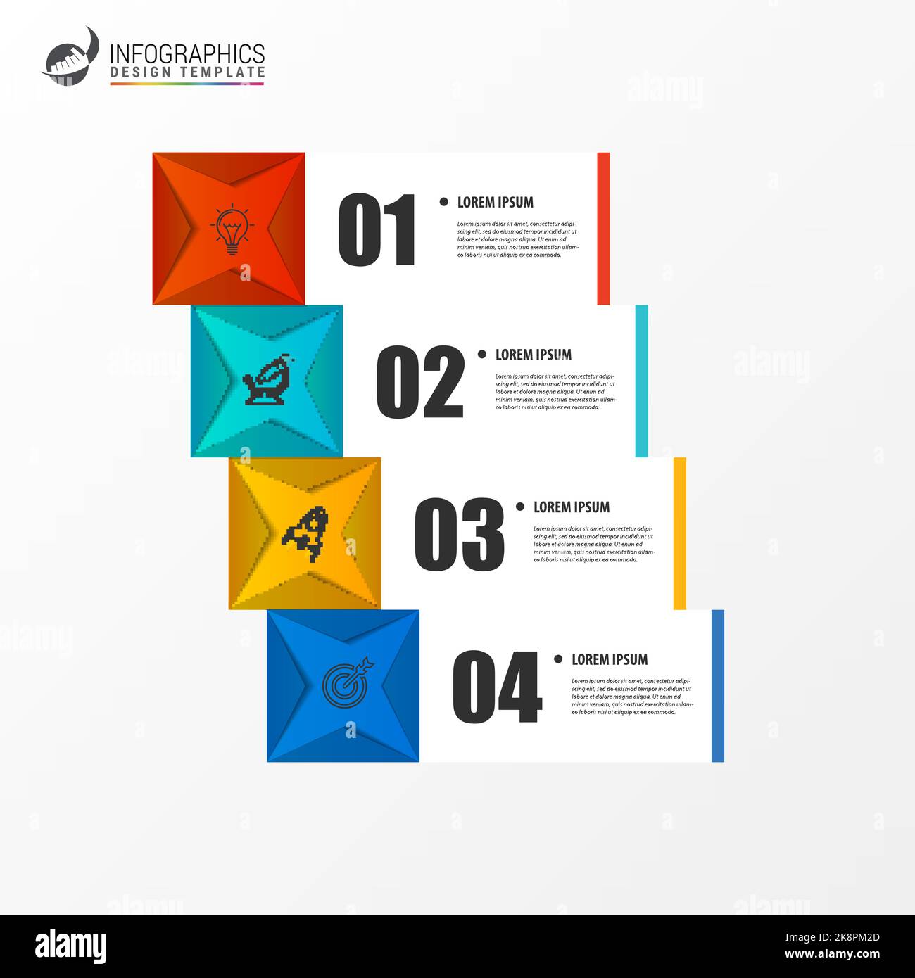 Infographic design template. Creative concept with 4 steps. Can be used ...