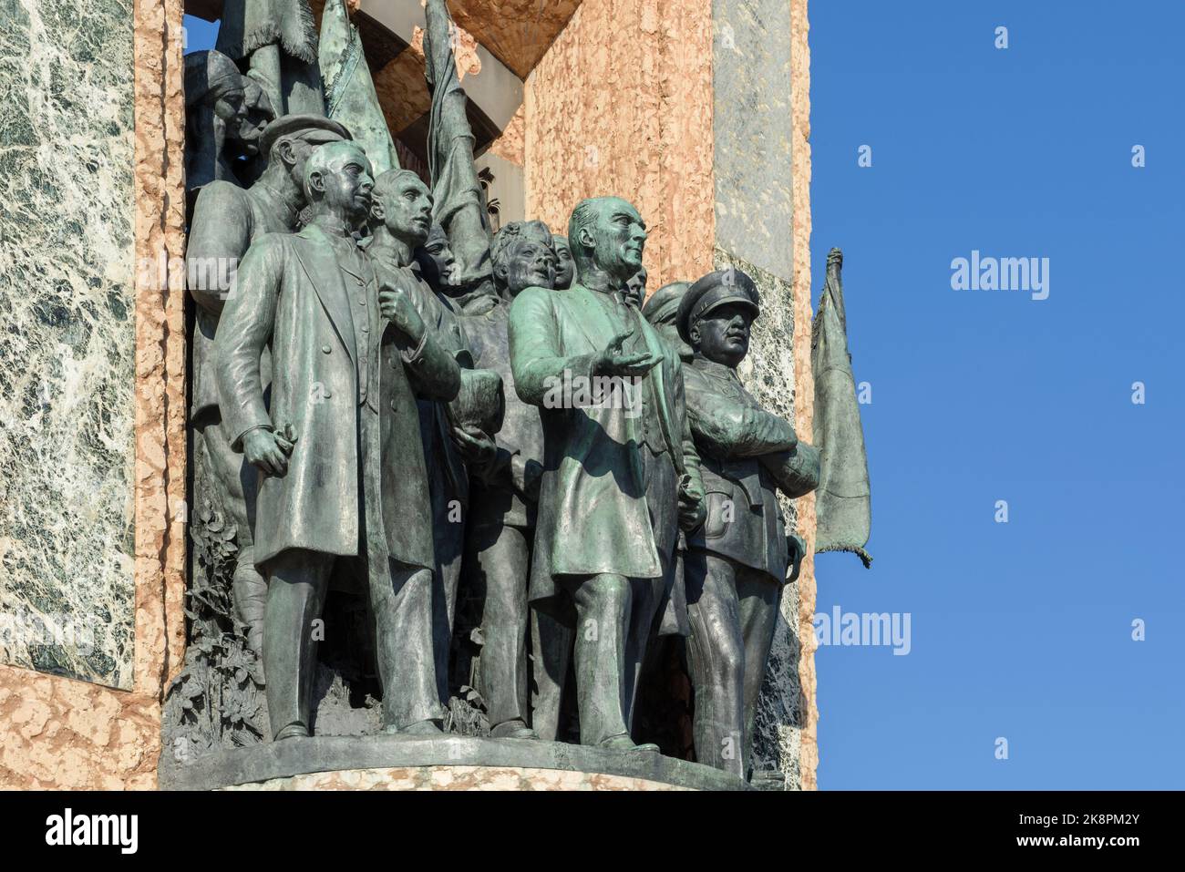 ISTANBUL, TURKEY - SEPTEMBER 24, 2022: Republic Monument at Taksim ...