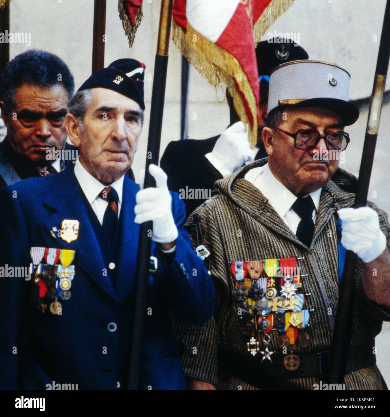 Veterans attends military ceremony, Lyon, France Stock Photo - Alamy