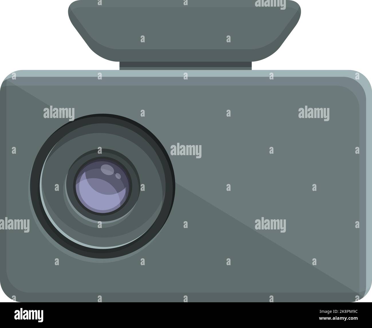 Media lens dvr icon cartoon vector. Video recorder. Digital device ...