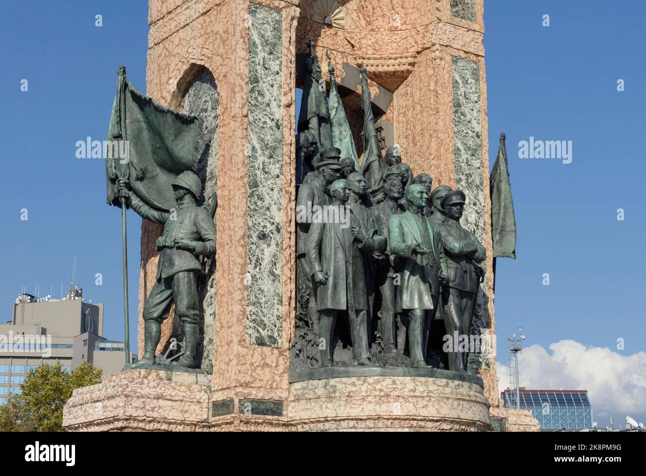 ISTANBUL, TURKEY - SEPTEMBER 24, 2022: Republic Monument at Taksim ...