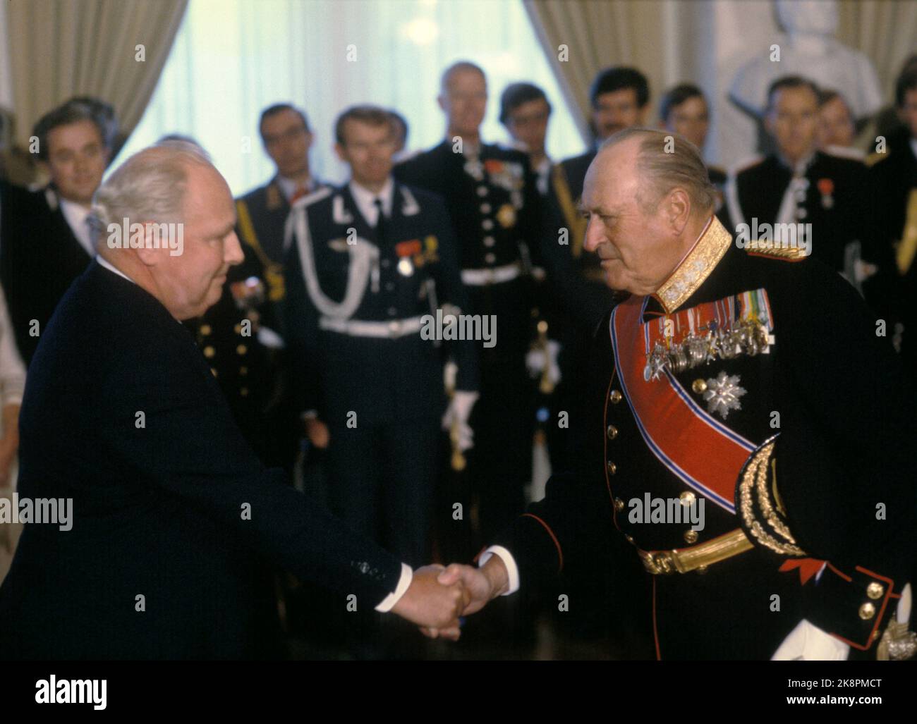 King olav celebrates his 25th anniversary as regent here hi-res stock ...
