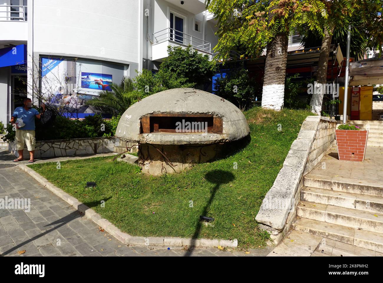 Old bunker, Saranta, Republic of Albania Stock Photo - Alamy