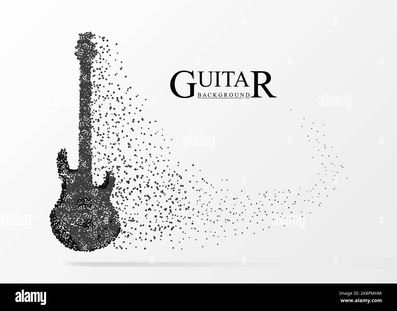 Abstract guitar. musical instrument. Creative background. Vector ...