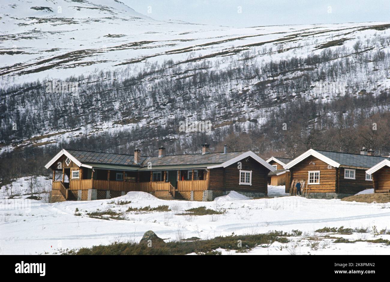 Sikkilsdalen Easter 1974. Prinsehytta in Sikkilsdalen, which was ...