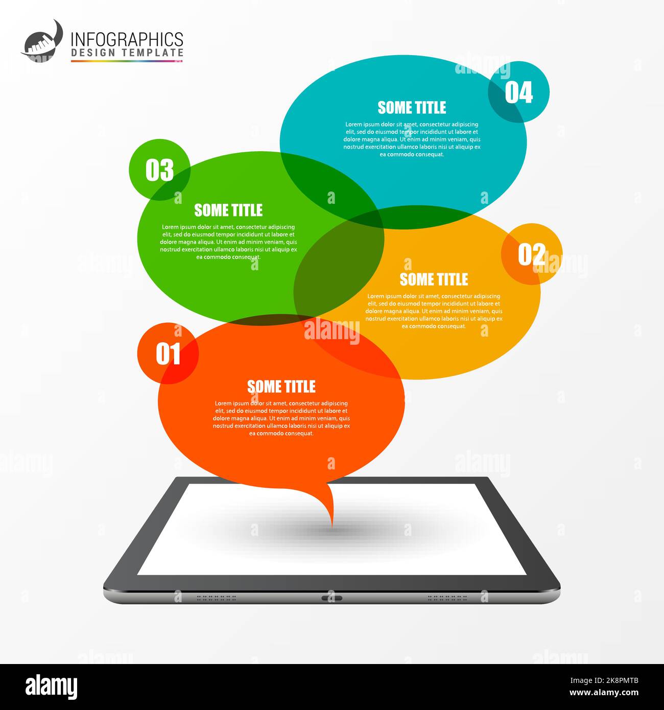 Bubble speech template style. Infographic concept. an be used for ...