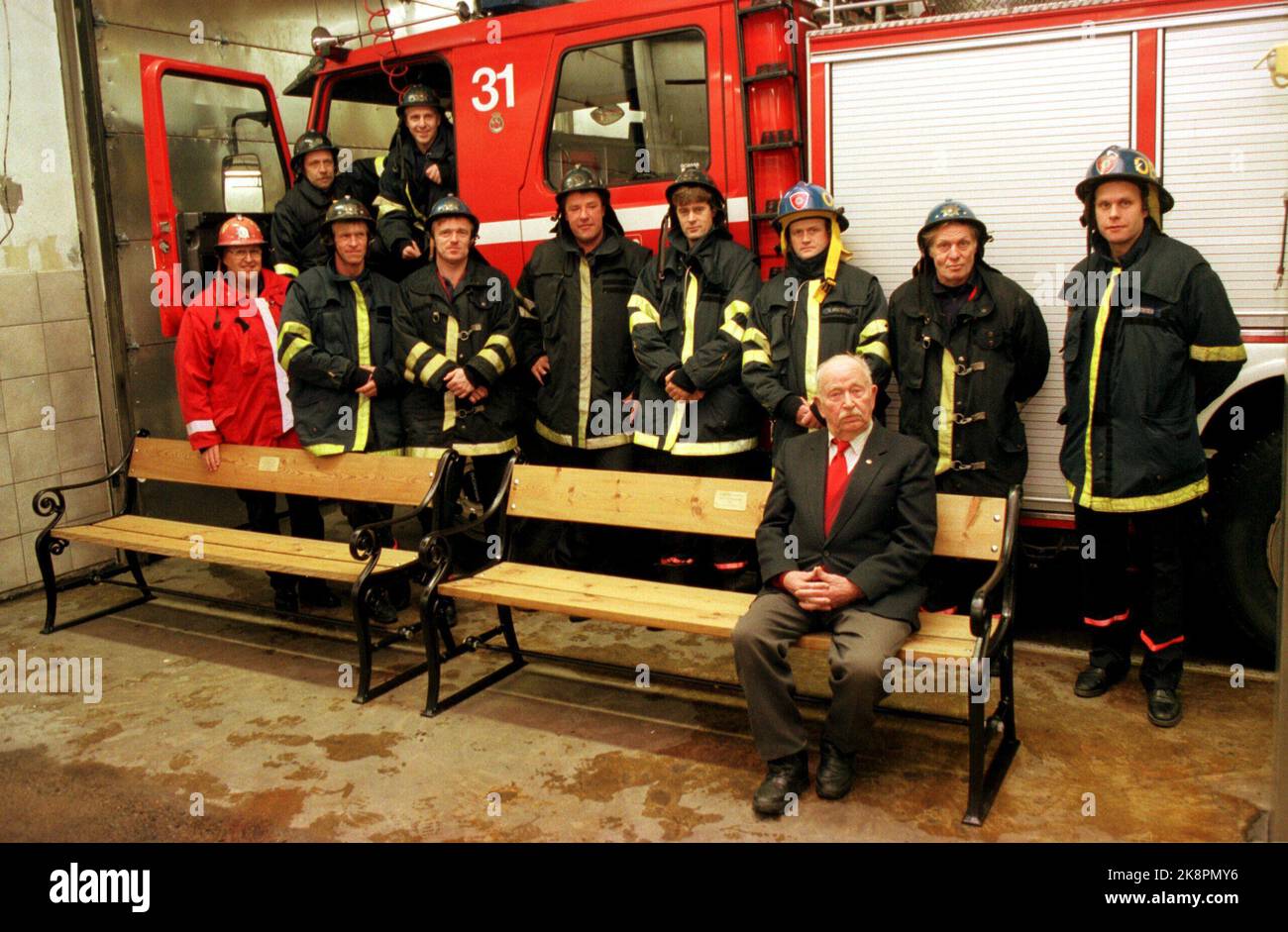 Who for 20 years worked at the sagging fire station hi-res stock ...