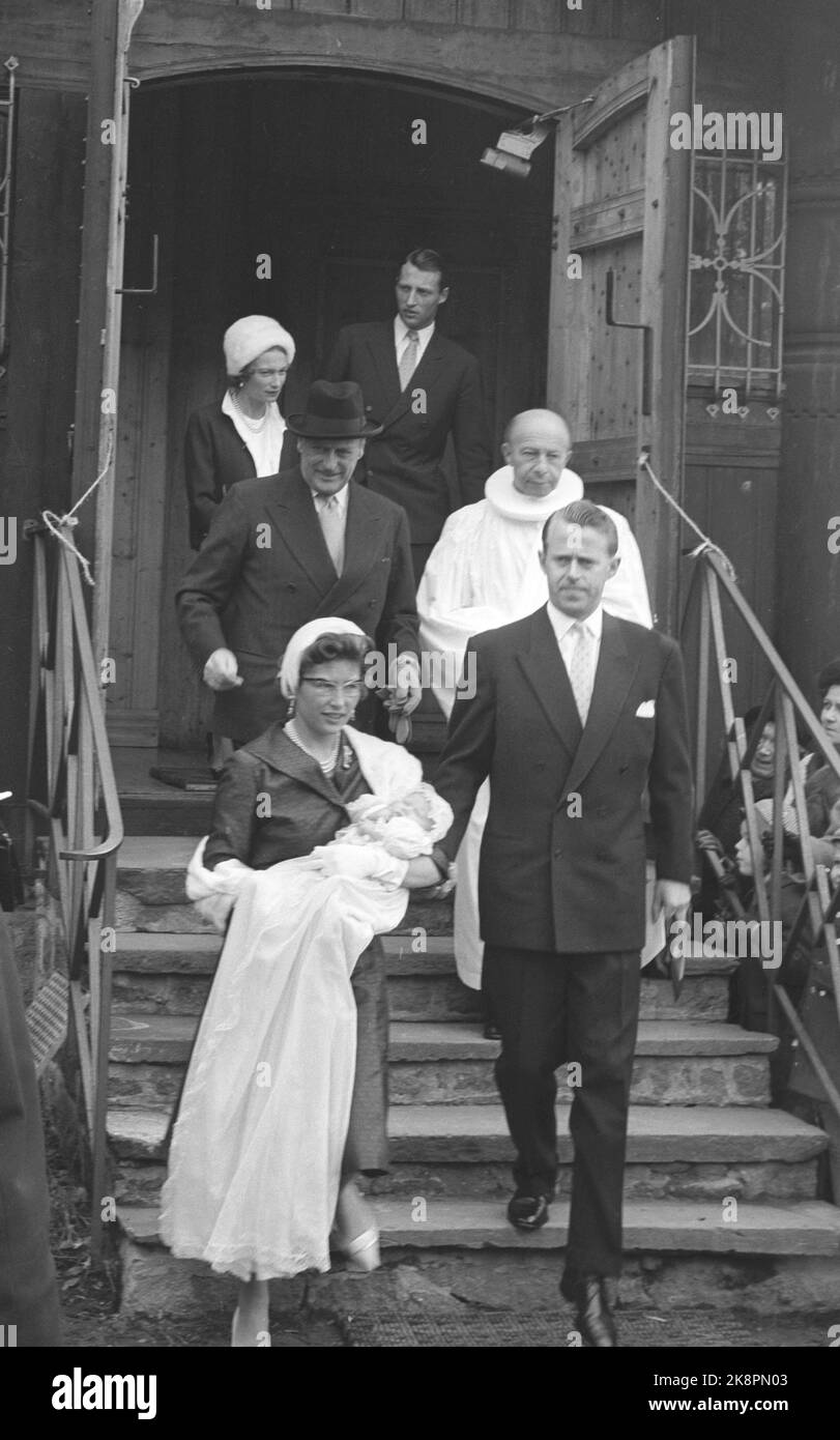 Oslo 19621004. Princess Astrid and Johan Martin Ferner baptizes her ...