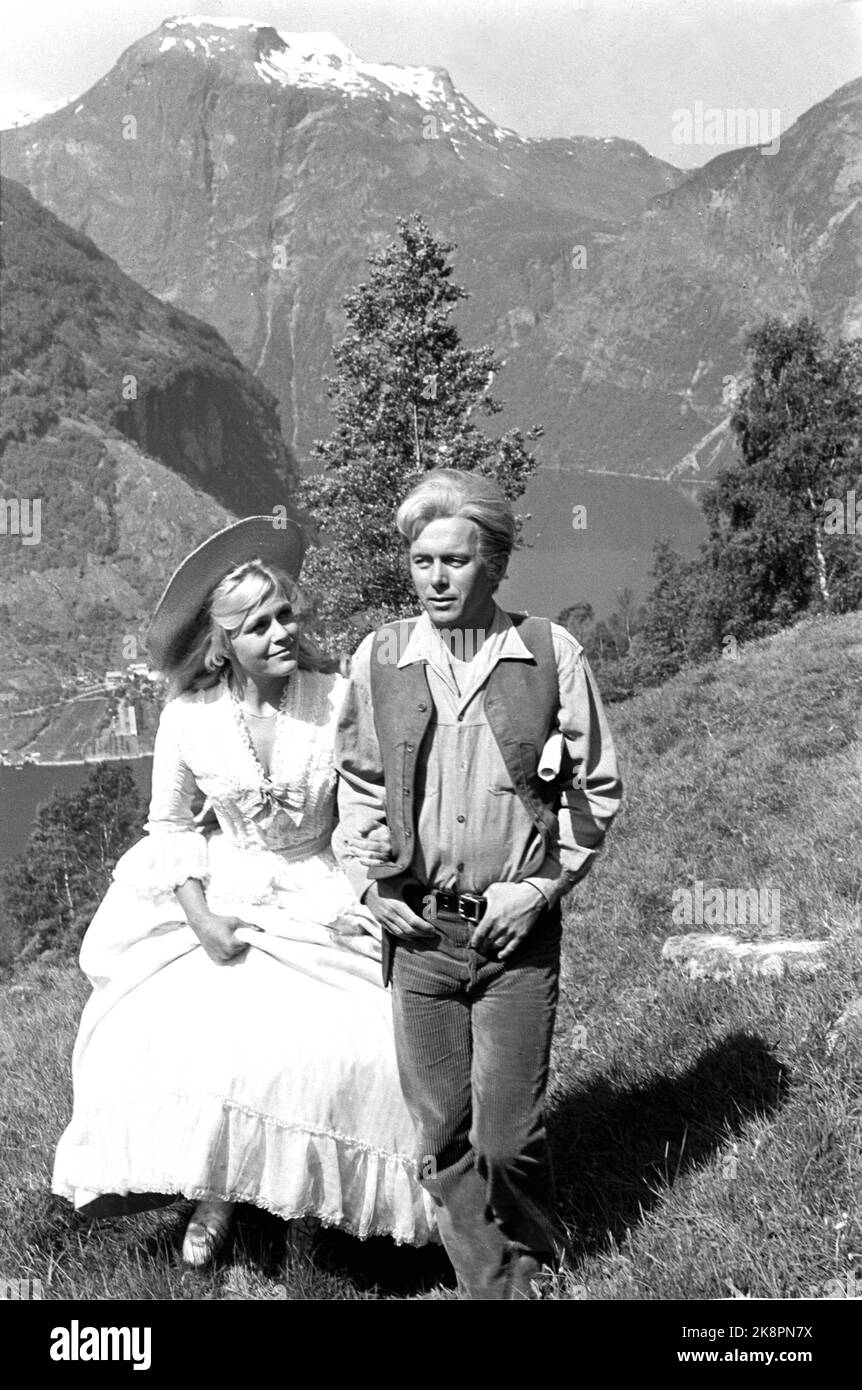 Geiranger 19690624. The actors Toralv Maurstad (who Edward Grieg) and ...