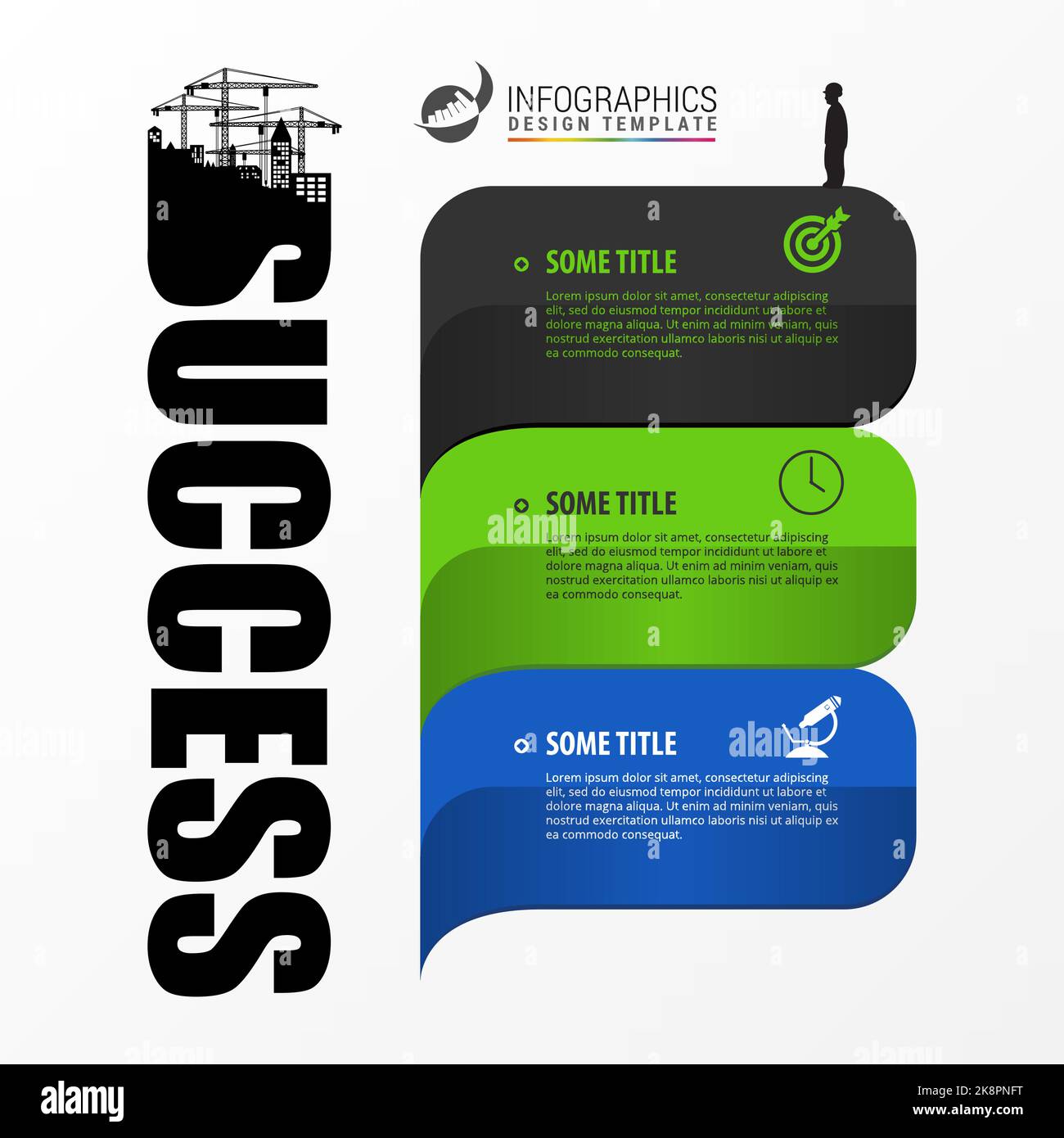 Modern business infographic template. Success concept. Vector ...