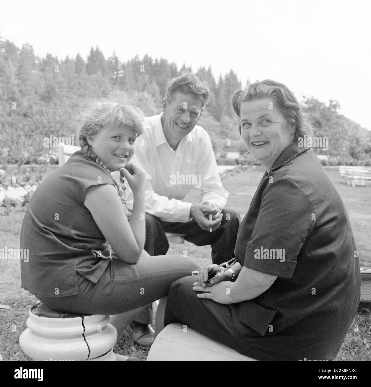 Grimstad, July 1959. Visit Nørholmen seven years later: On overgrown ...