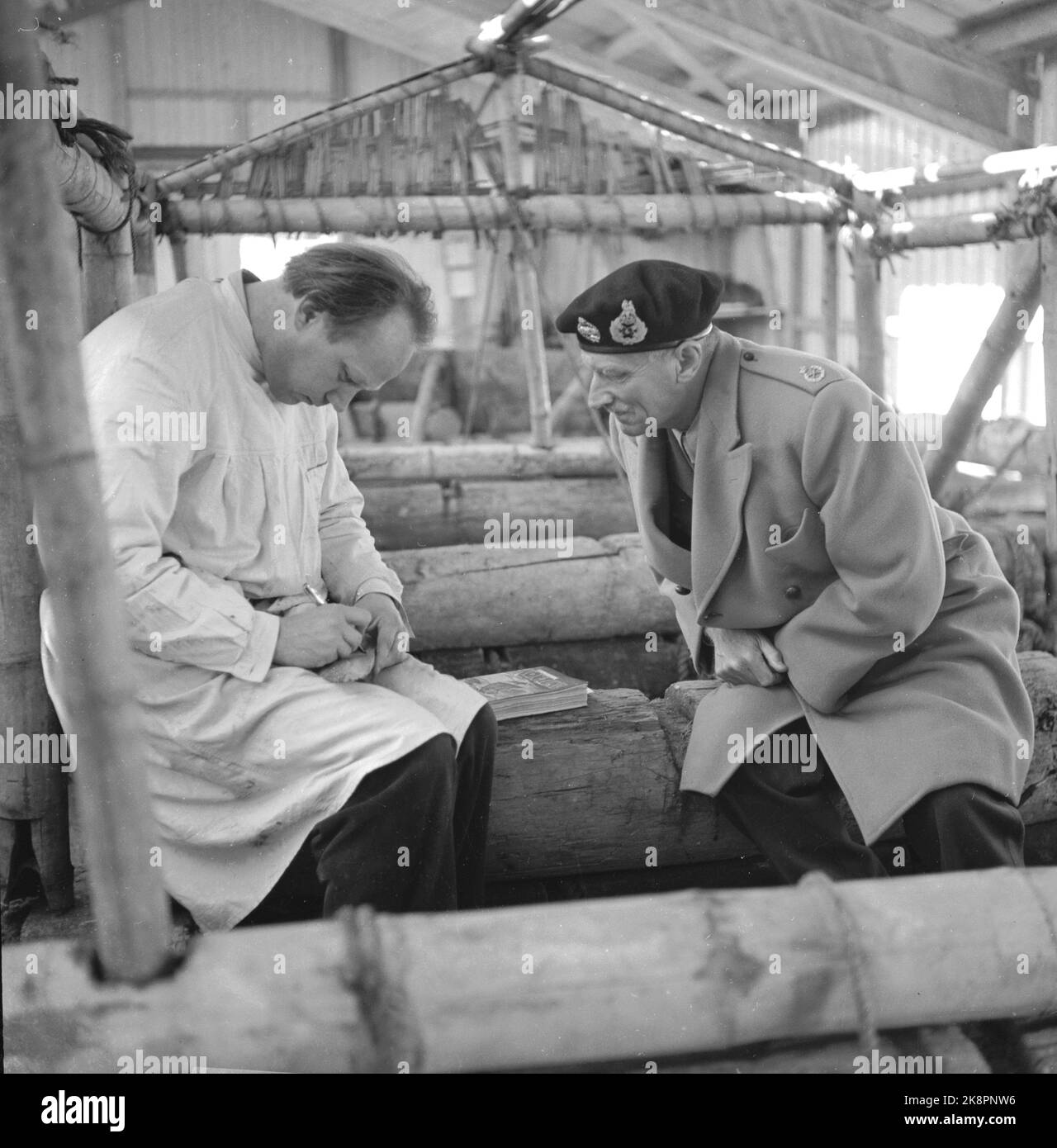 Bygdøy 19500313. General Bernard Law Montgomery, who is commander -in ...