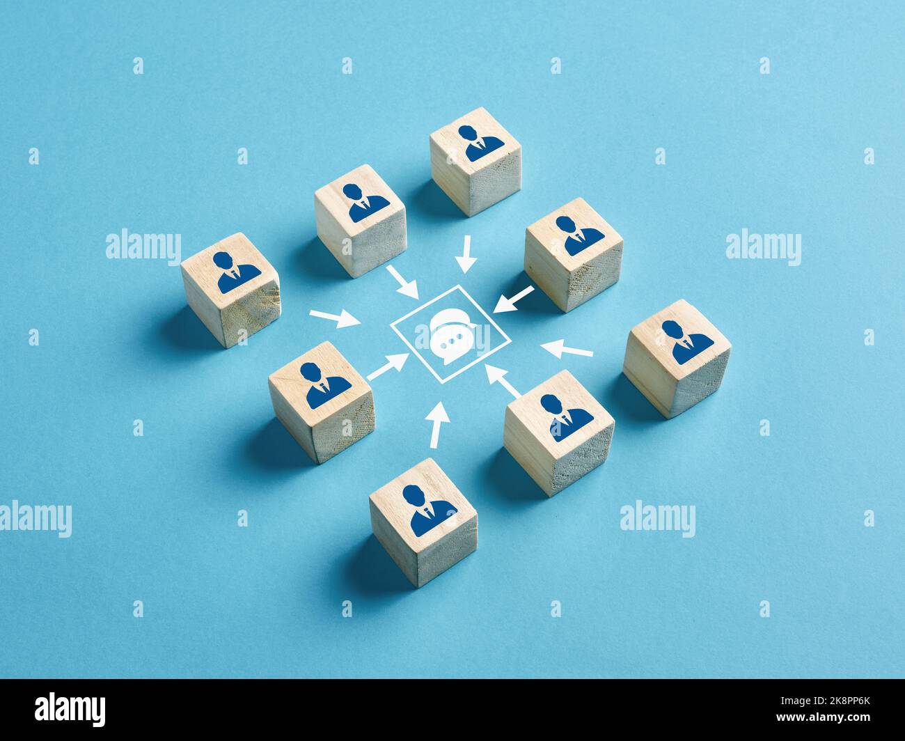 Team communication, information sharing, conversation, messaging or ...