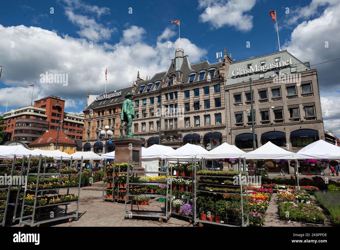 An old historical buildings in Oslo downtown, Norway Stock Photo - Alamy