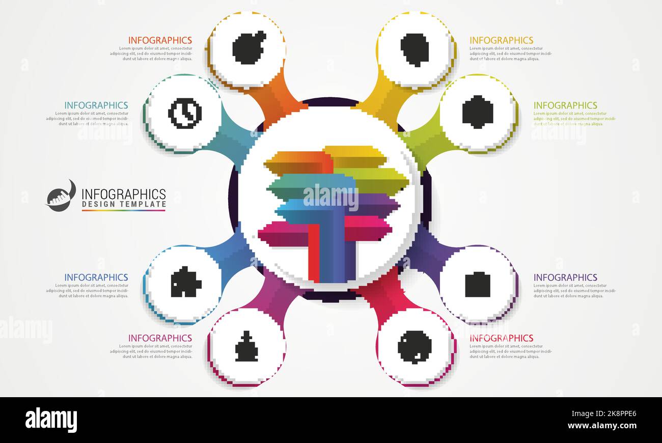 Modern colorful infographic template. Vector illustration Stock Vector ...