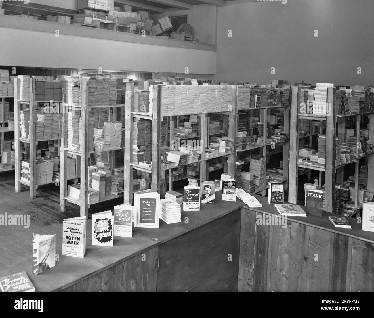 WW2 Oslo 19411030. Norwegian book gift to Germany during the war. From ...