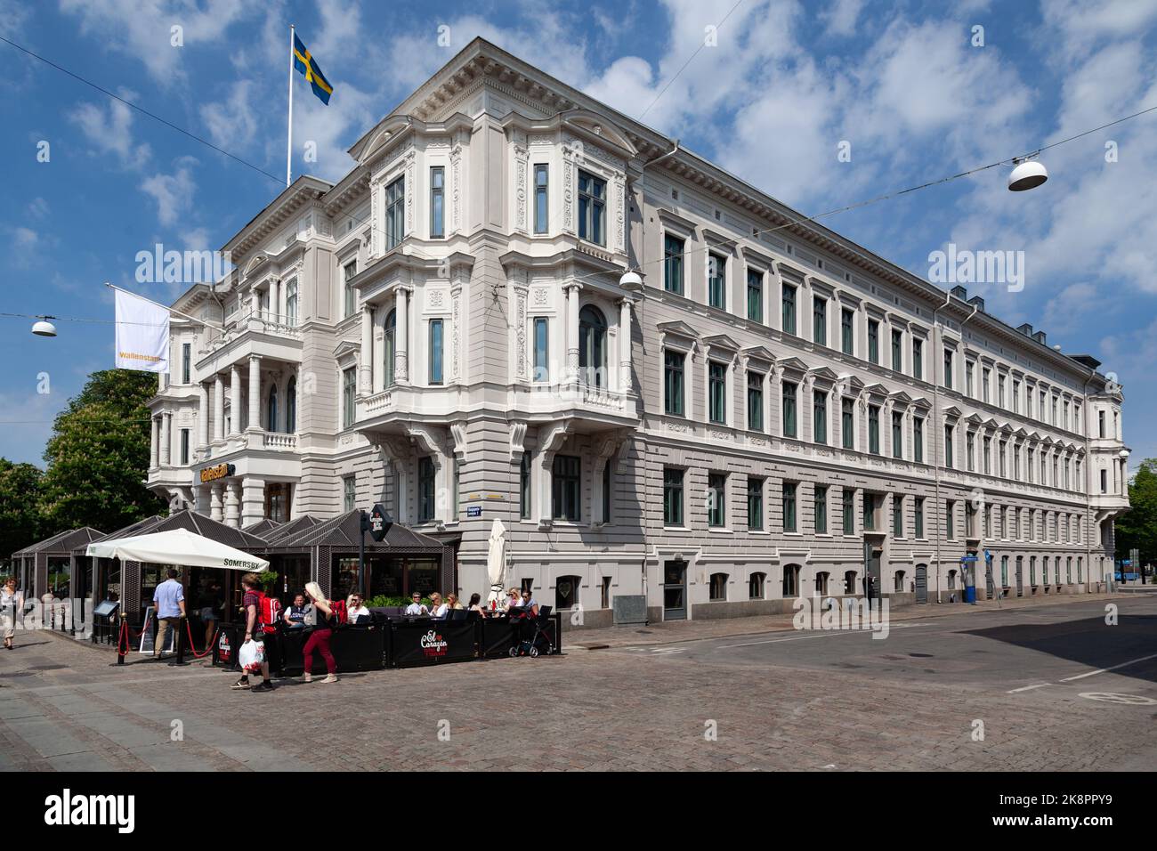 A view of the beautiful historical buildings in Gothenburg, Sweden ...
