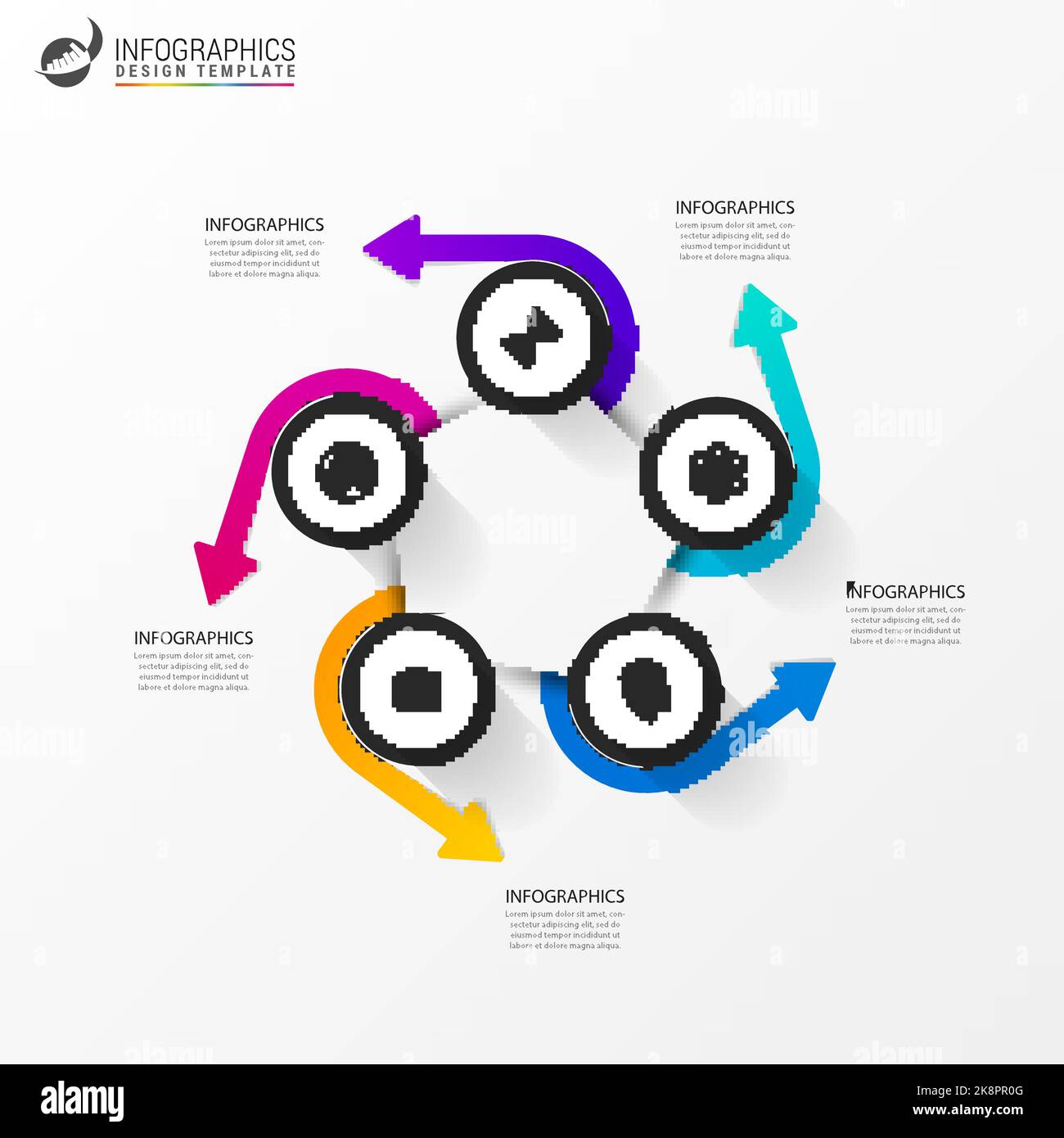 Infographics concept. Template for diagram, graph, presentation and ...