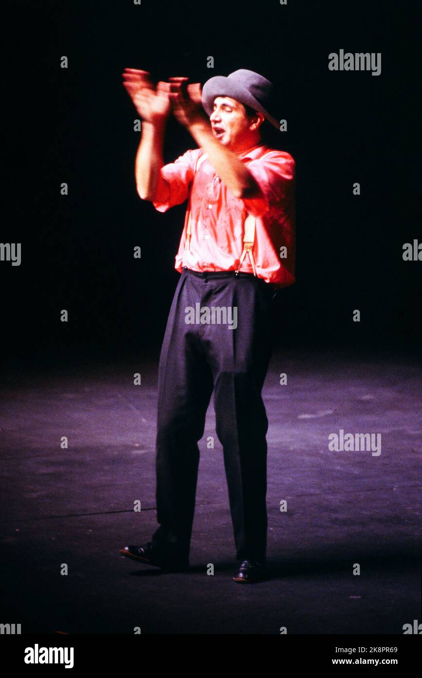 Michel Boujenah plays "The guardian angel", Lyon, France, 1988 Stock ...