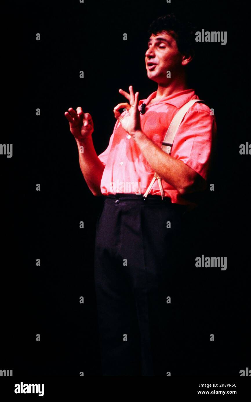 Michel Boujenah plays "The guardian angel", Lyon, France, 1988 Stock ...