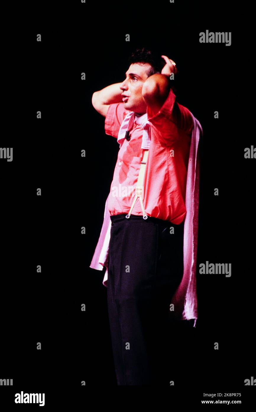 Michel Boujenah plays "The guardian angel", Lyon, France, 1988 Stock ...