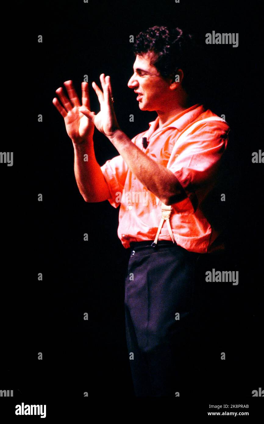 Michel Boujenah plays "The guardian angel", Lyon, France, 1988 Stock ...