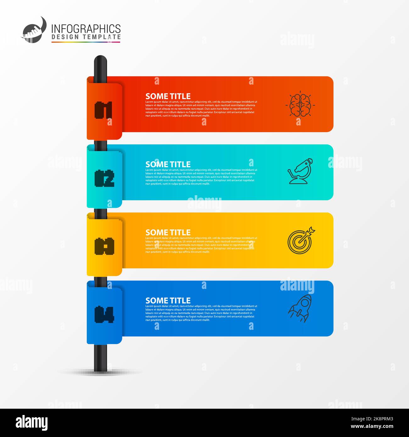 Infographic design template. Creative concept with 4 steps. Can be used ...