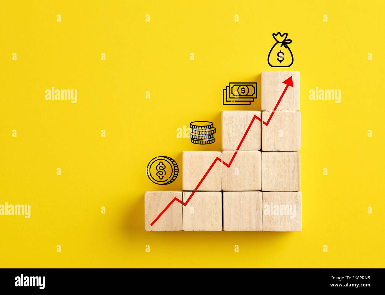 Increasing profit, rising earnings, financial growth and growing ...