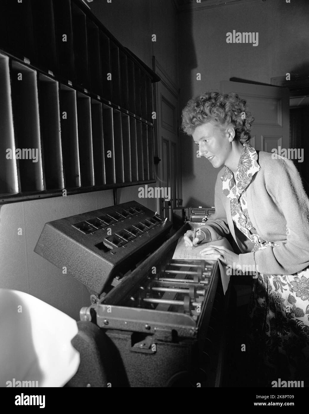 The hole cards are sent through the hole card machine hi-res stock ...