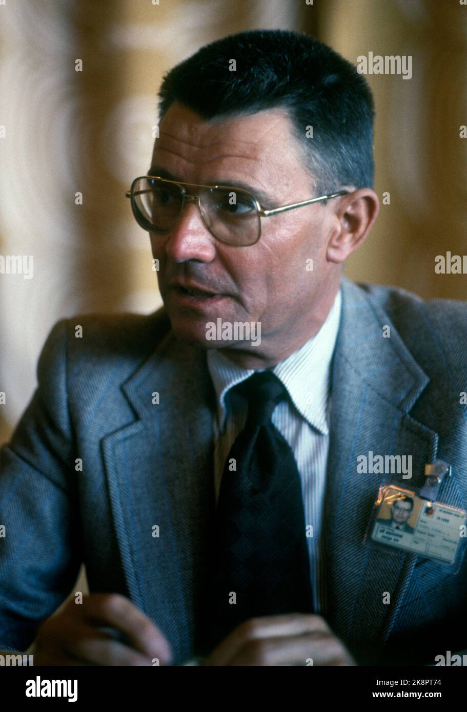 Oslo May 2, 1978. F. Isoard, CEO. in elf aqitaine. Press conference on ...