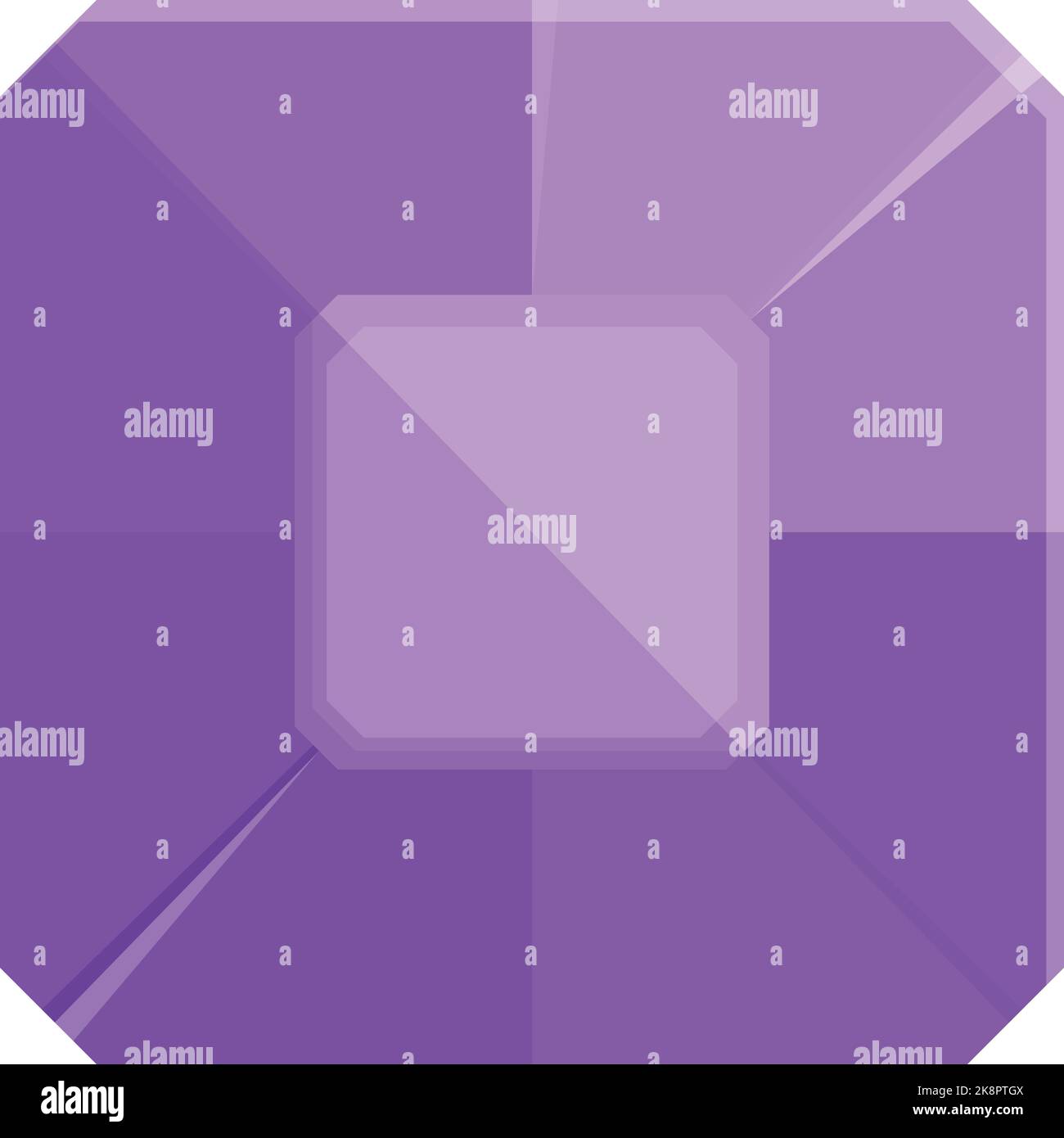 Purple gem icon cartoon vector. Crystal stone. Shiny painting Stock ...