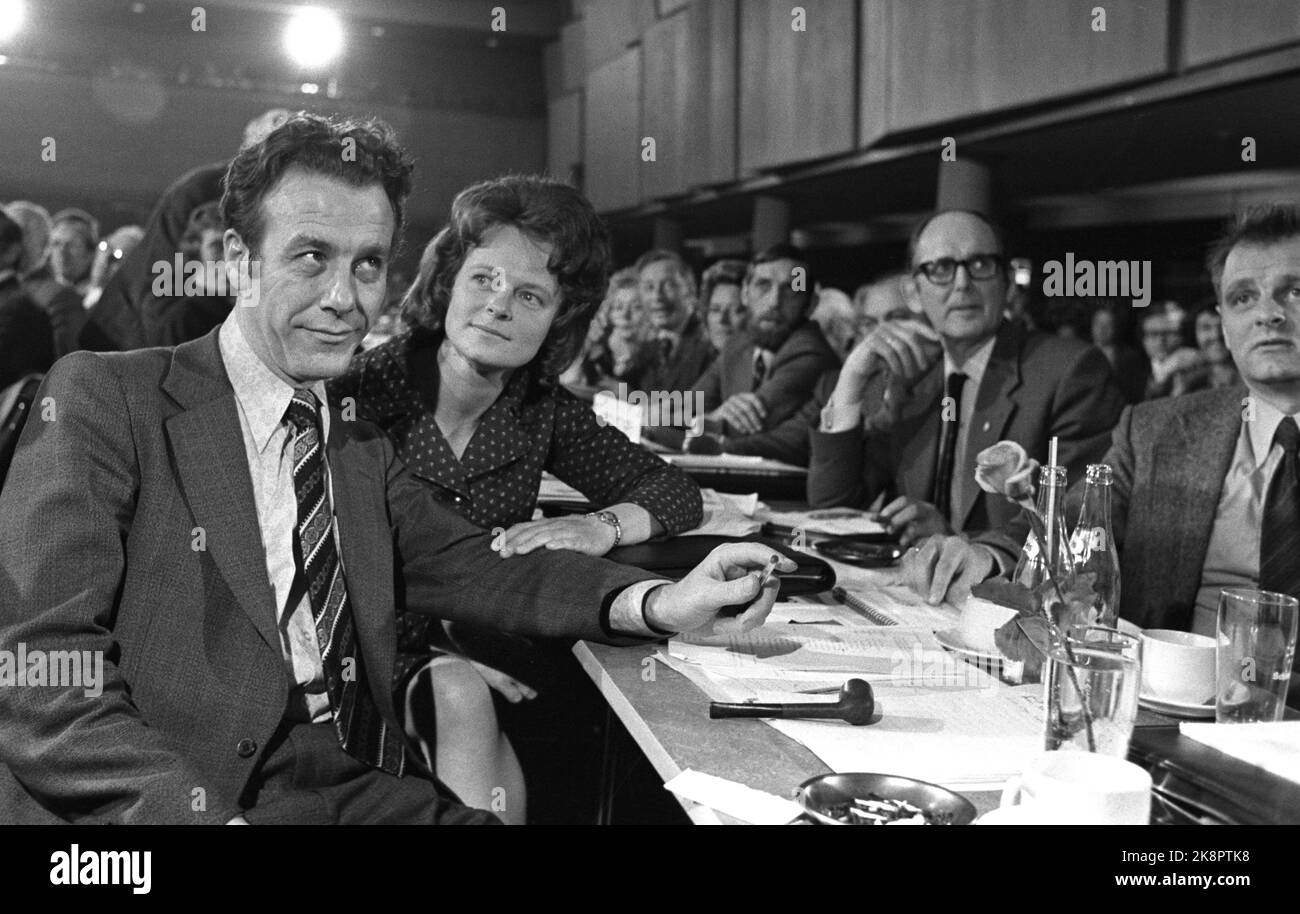 1975 the labor partys national meeting here reiulf steen hi-res stock ...