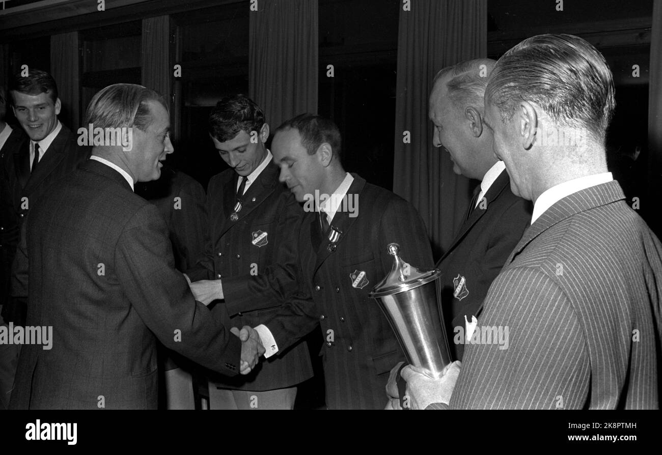 Oslo 19681020 The Lyn Football Club is to win "The Double" in 1968 ...