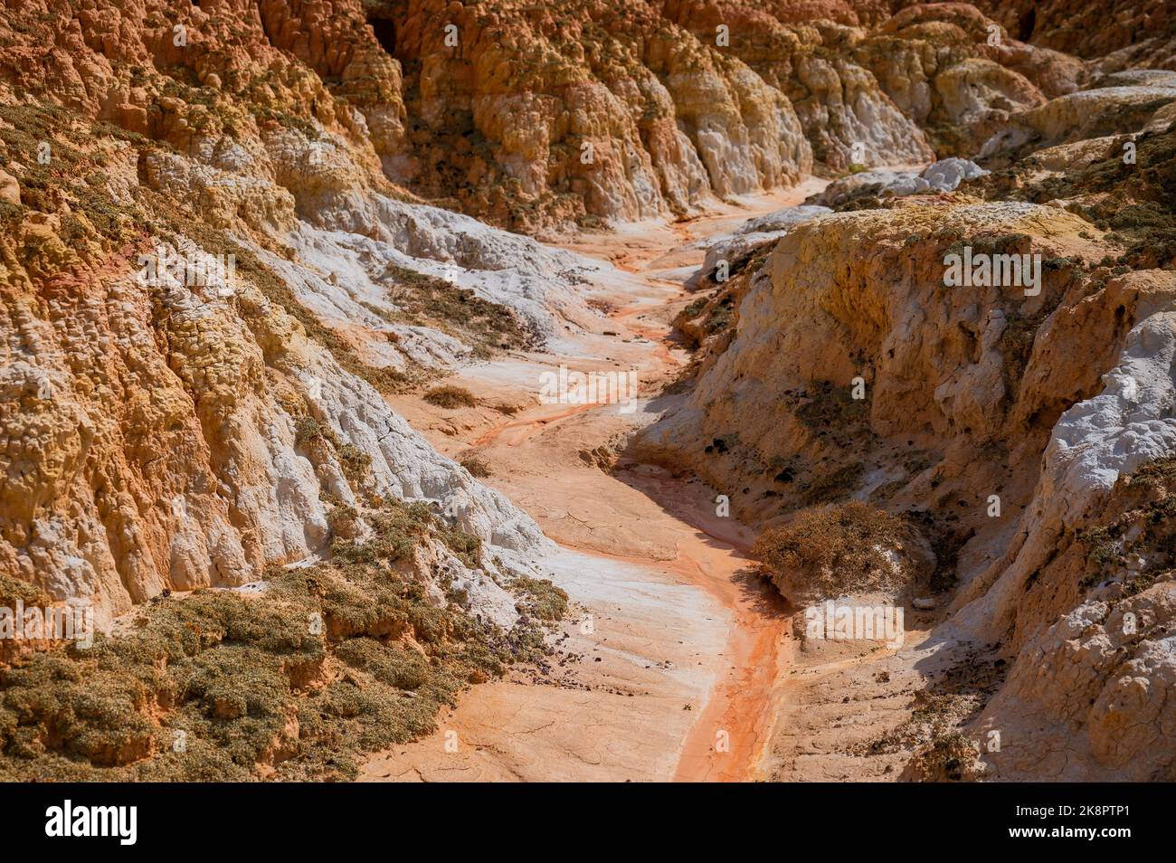 Landscape of multi-colored clay dunes. Mars on earth Stock Photo - Alamy