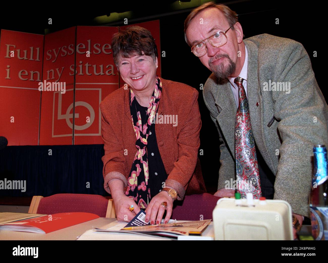Oslo February 14, 1995. Esther Kostøl, here with Yngve Hågensen. Photo ...
