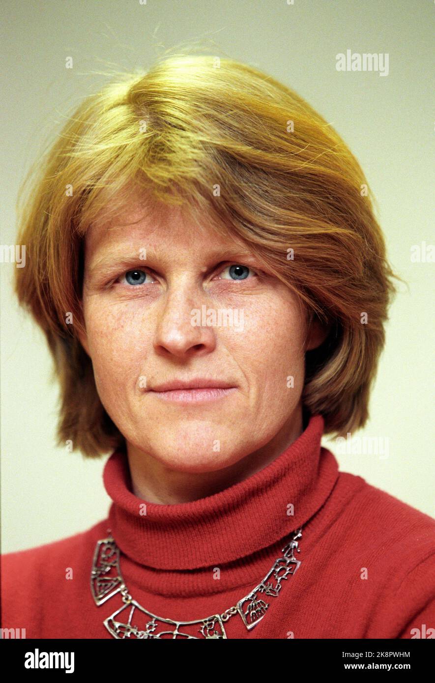 Oslo 19990303 Journalist Siri Gedde-Dahl, portrait. Photo: Cornelius ...