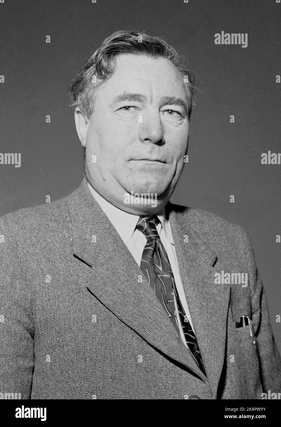 Oslo 19550122. Government change 1955. Einar Gerhardsen New Prime ...