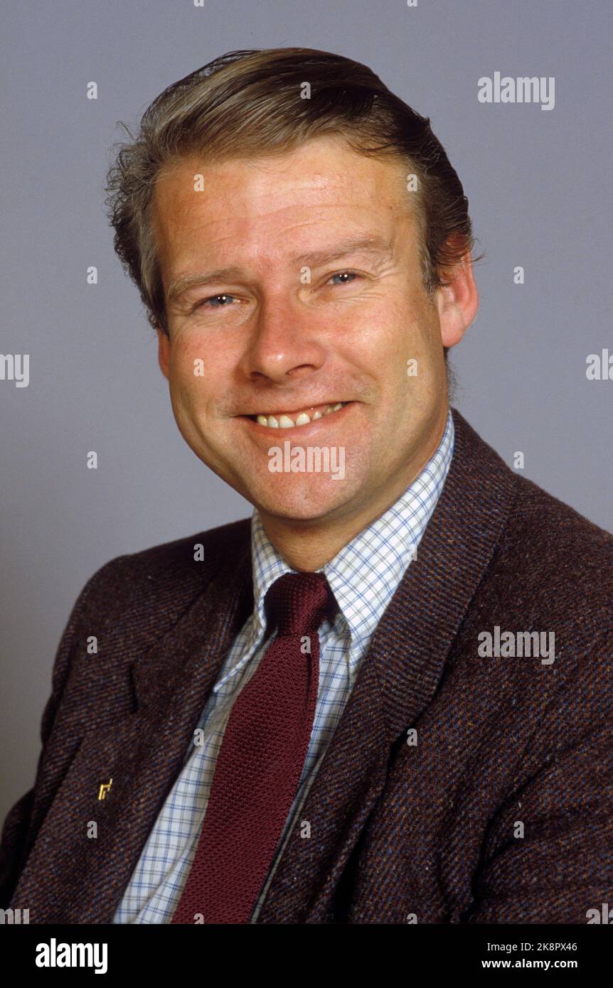 Oslo 1985-11-20: Carl I. Hagen, chairman Progress Party. NTB Stock ...