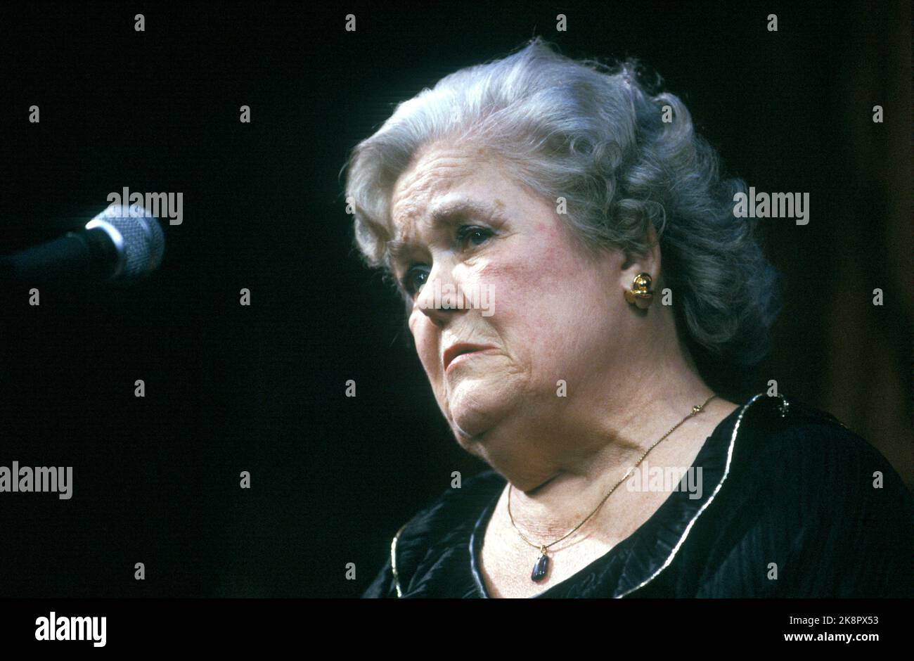 Oslo 1984-11-22: Kari Diesen-Norwegian actor and revue artist, here ...