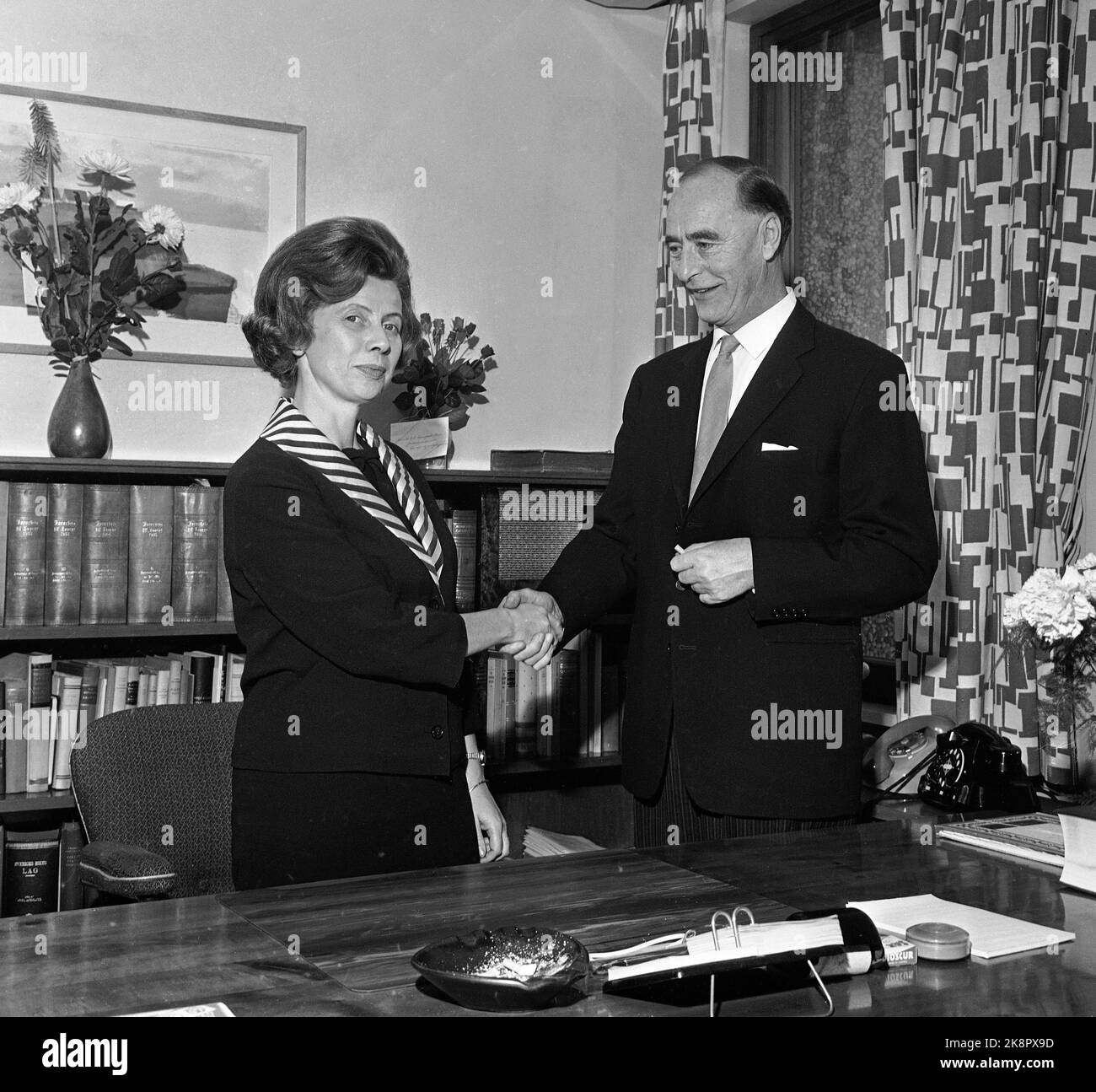 Oslo 19651012 Government change. The Gerhardsen government is retiring ...