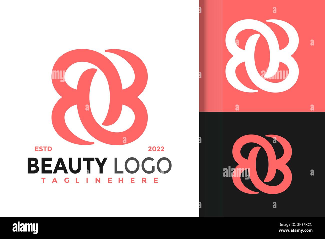 A digital render of an abstract business company logo design with ...